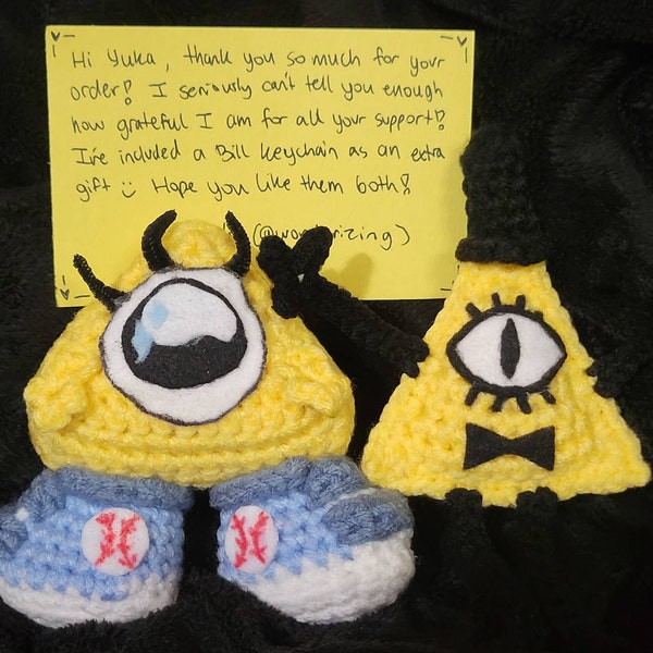 PDF PATTERN: Baby Bill Cipher Crochet Plushie - Etsy