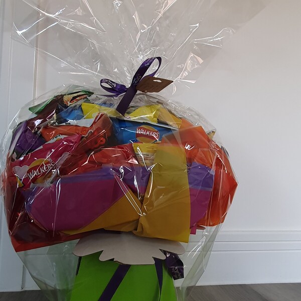 Mixed Crisp Bouquet Gift Set, Savoury Hamper, Personalised Gift Box ...