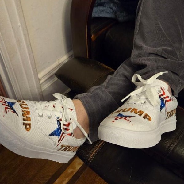 Trump Sneakers Mens Maga Tennis Shoes Trump 2024 Shoes Maga Sneakers ...