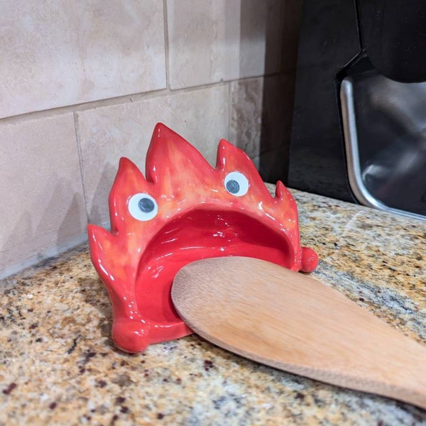 Pre-order Cute Handmade Fire Demon Ceramic Yarn Bowl,pottery Knitting ...