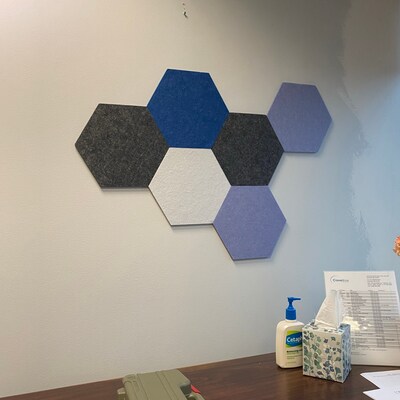 Hexagon Pin Board Memo Board DIY Colors Message Board - Etsy UK