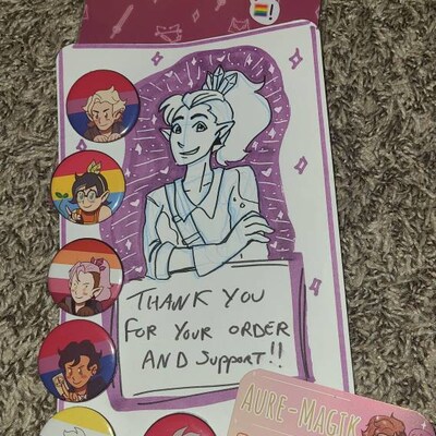 Pride TOH 35mm Badges _ Luz, Amity, Eda, Raine, Gus, Willow, Hunter ...