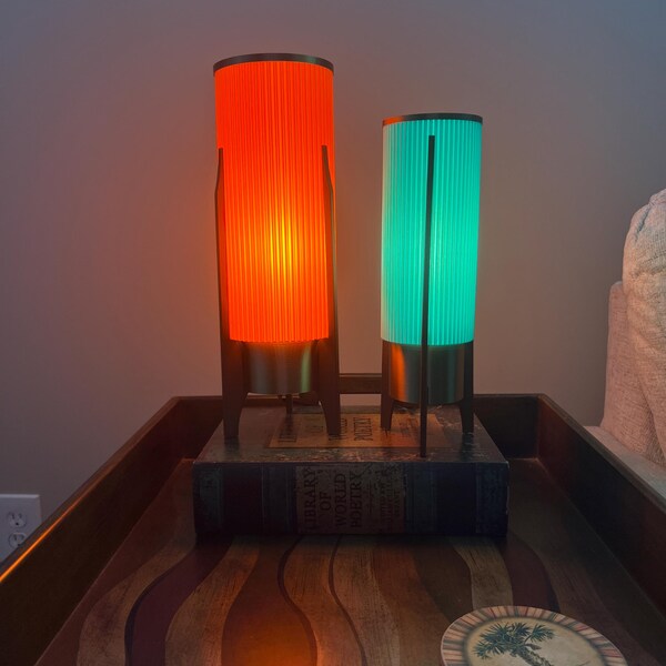 Mid Century Modern Rocket Lamp - Etsy