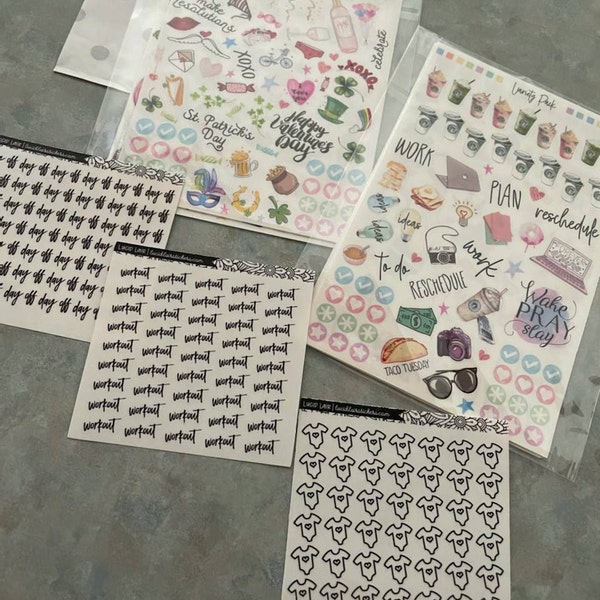Holiday Variety Sticker Pack | Cute Sticker Pack, Variety Stickers ...
