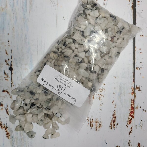Rainbow Moonstone Semi Tumbled Gemstone Mini Chips 5 - 15 Mm: Choose ...