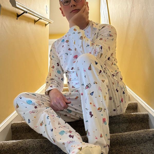 Adult Footed Pajama Pants With Feet Pajamas CUSTOM Bamboo Stretch ...