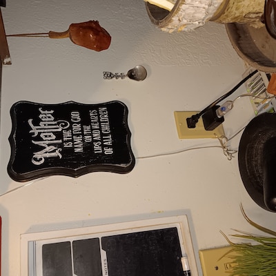Holler Sign, Goth Decor, Gothic Home, Dark Art, Dark Decor, Horror ...