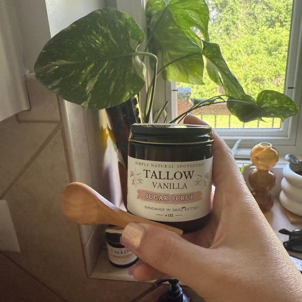 Tallow Mineral Sun Balm, SPF 30+, Natural Organic Sunscreen, Grass-fed ...