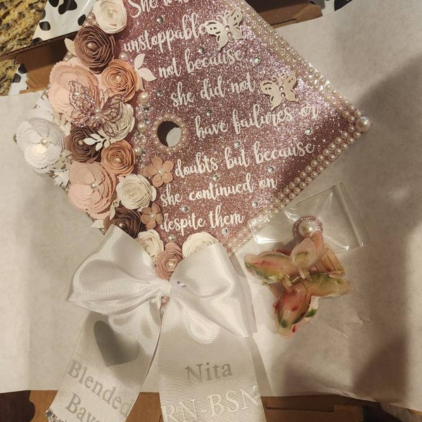 Custom Graduation Cap Topper Personalized Grad Cap - Senior Class of ...