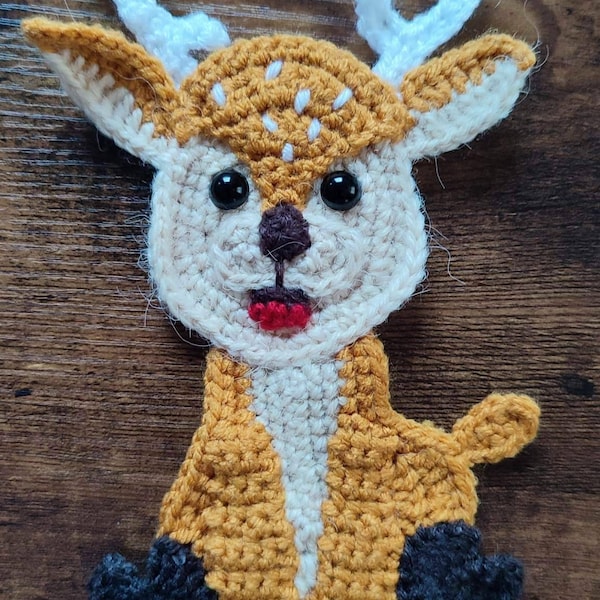 PATTERN- Deer Applique-crochet Pattern, Pdf - Etsy