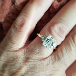 3.09CTW Radiant Cut Diamond Wedding Ring Set Radiant Bridal - Etsy