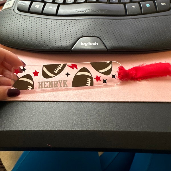 Personalized Bookmark for Reader / Sports Bookmark / Gift for Her ...