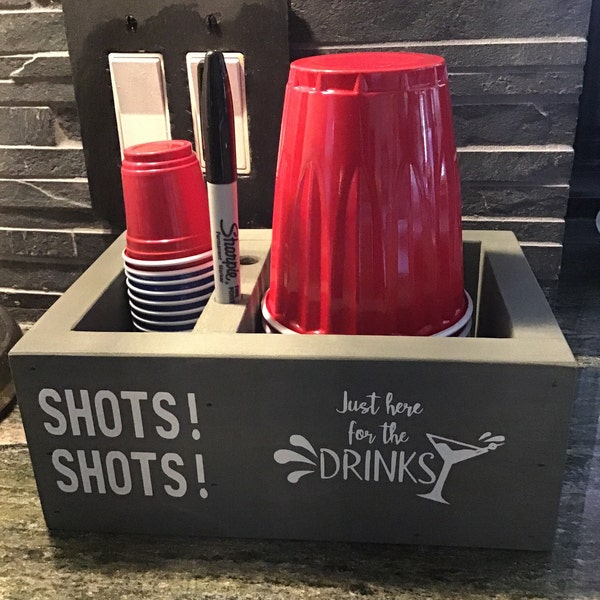 Solo Party Cup Holder Shot Glass Box - Marker Holder - Dispenser ...