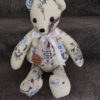 Memory Bear Patch, Memory Blanket, Memory Cushion - Etsy