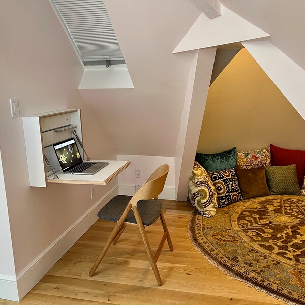 Small Folding Desk• Wall Desk Study Drop Down Desk Space Saving Desk ...