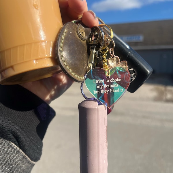 Dream Big, Fart Loud Iridescent Acrylic Keychain - Etsy