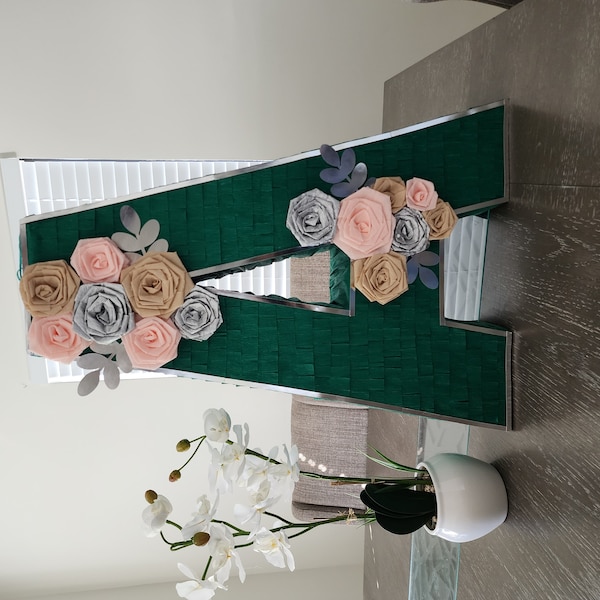 Letter Piñata With Roses and Butterflies - Etsy