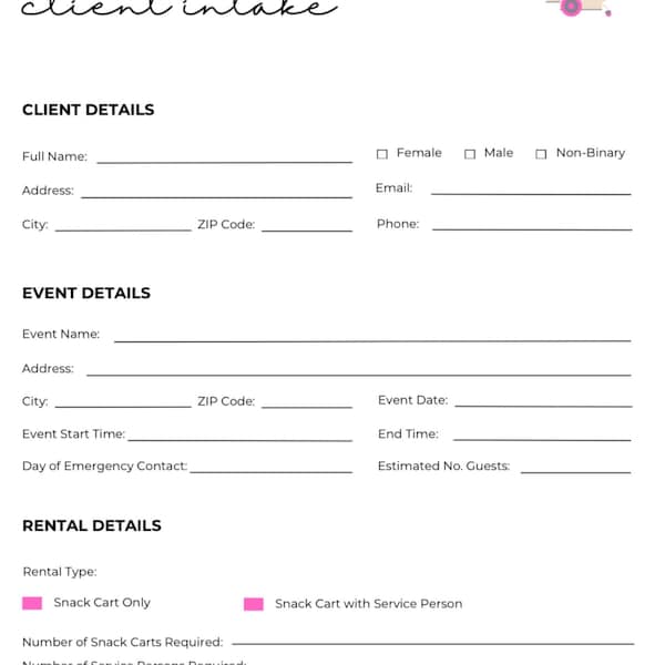 Bounce House Rental Contract Agreement Template, Editable/printable ...
