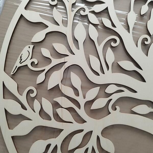 Wooden Life Tree Wall Decor: Poplar Plywood Art - Etsy