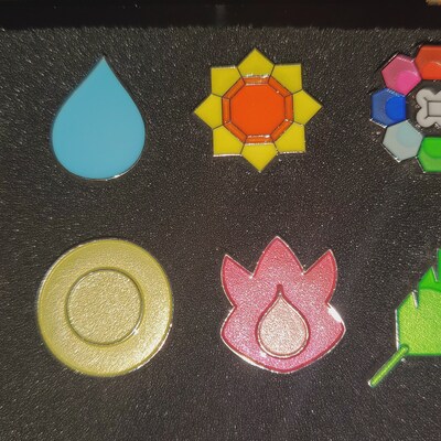 Pokémon Gym Badges Kanto gen 1 - Etsy Australia