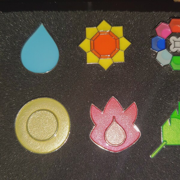 Kanto Gym Badges - Gen 1 - Etsy