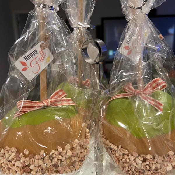 Fake Caramel Apple Faux Caramel Apples Fake Food Fall Tiered Tray Decor ...