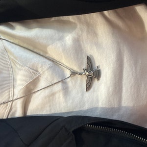 Faravahar Ahura Mazda Handmade Silver Necklace, Ancient Persia Silver ...