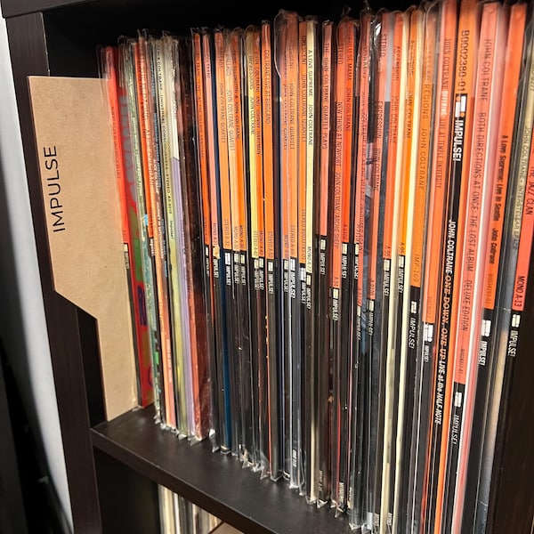 Vinyl Record Dividers, Classic Tab Record Dividers, Laser Cut MDF, Made ...