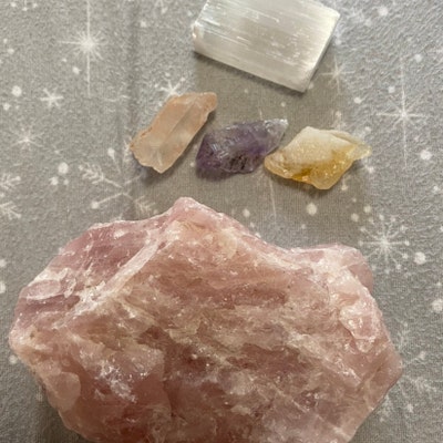 Raw Rose Quartz Deep Pink Calming Rose Quartz Energy - Etsy