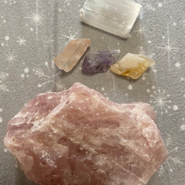 Raw Rose Quartz, Deep Pink Calming Rose Quartz, Energy Vibration of ...