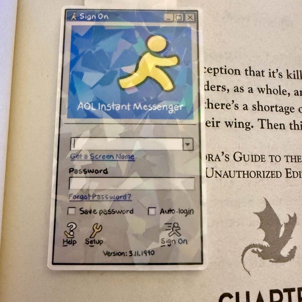 90's Holographic Mini Sticker Pack 9 | Sparkly Sticker | AOL Sticker ...