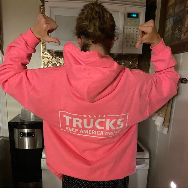 Trucking for America Hoodie. Peterbilt 379 Semi Truck Big Rig 18 ...