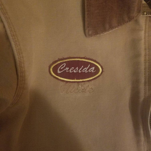 Vintage Chain Stitched Name Patch, Chain Stitch Embroidery ...