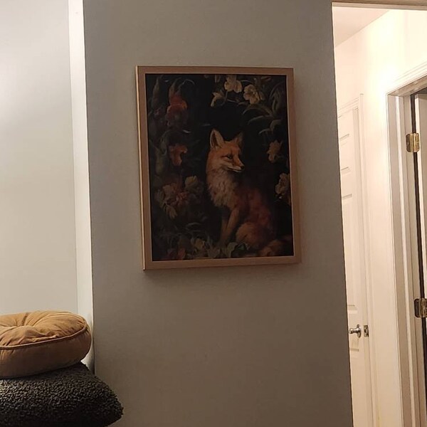 Antique Rabbit Painting: Dark Academia Vintage Bunny Print (digital ...