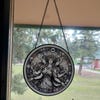 Mothman Stained Glass Suncatcher Mothman Lightcatcher Cryptid Window ...