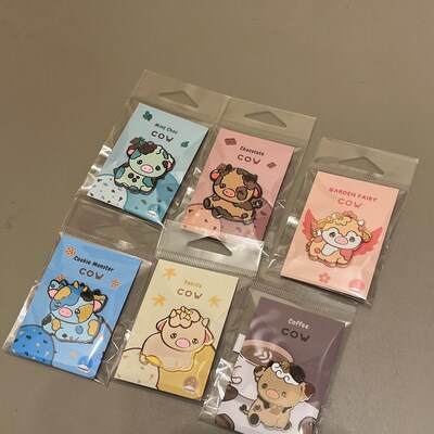 Flavored Tea Cow Sticker, Holographic Cow Sticker Pack, Rainbow Cow ...