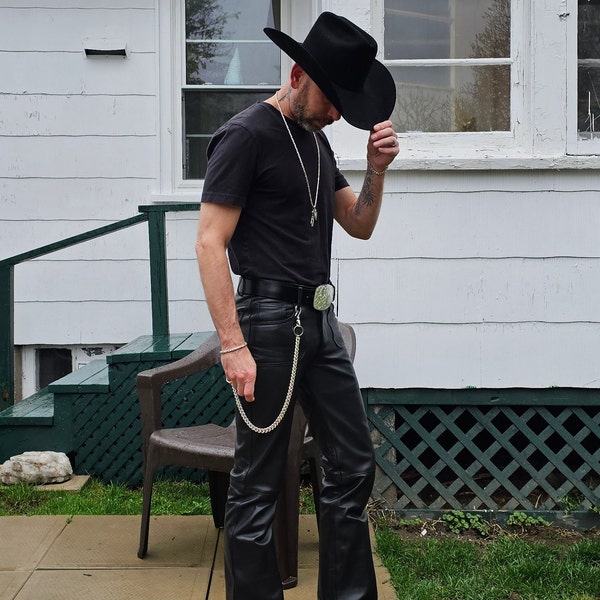 Steel Grey Color Leather Skinny Pipes Drainpipe Skintight Leather Jeans ...