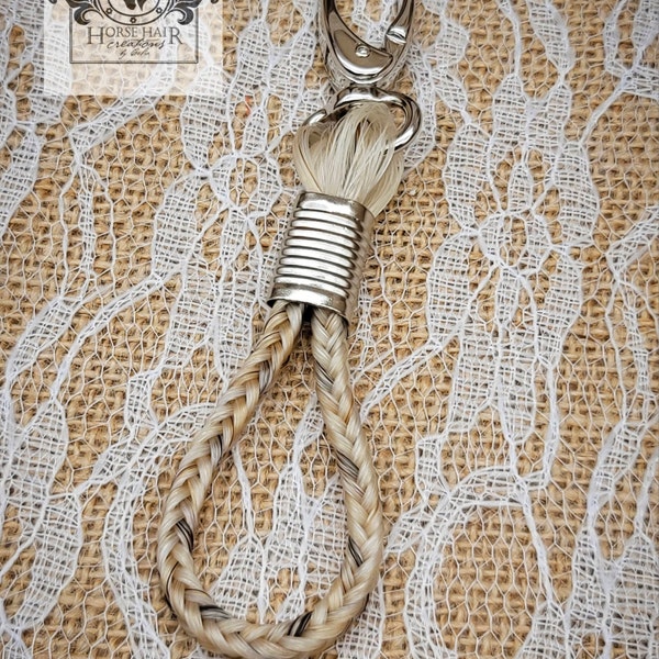 Braided Loop Style Horse Hair Keychain - Several Braid Styles Available ...