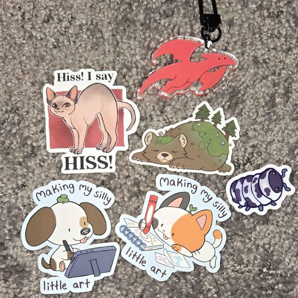 Palia Romanceable Npc's Double Sided Clear Acrylic Charm, Reth, Tish ...