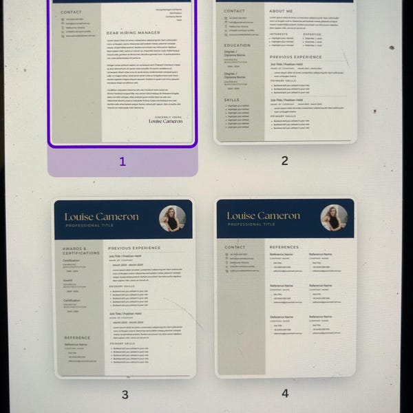 20 Canva Resume Templates With Resell Rights, PLR Resumes (A4) - Etsy
