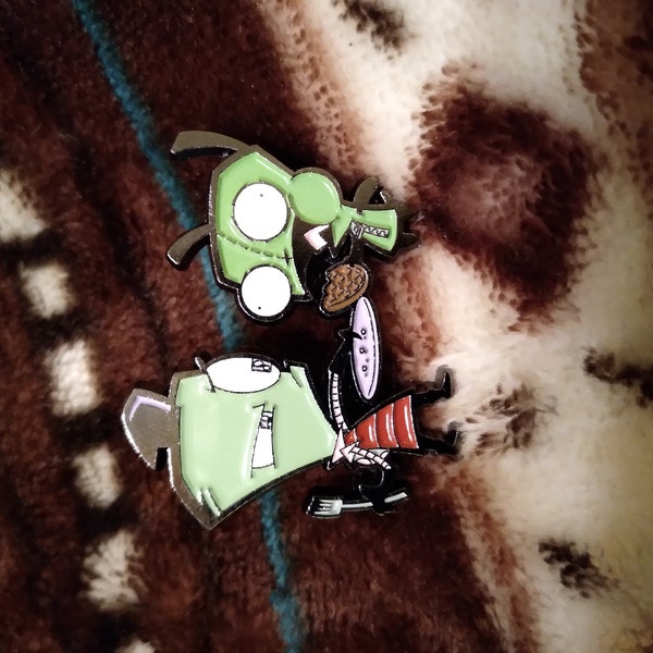 Invader Zim & Gir Pin - Etsy