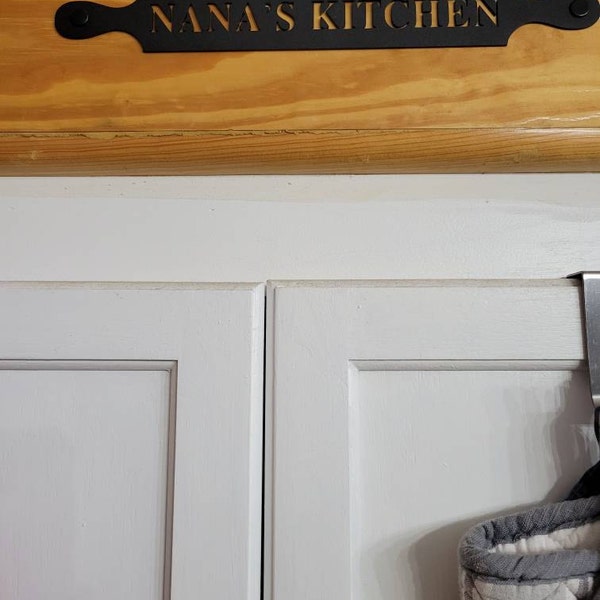 Custom Metal Sign for Kitchen, Nana's Kitchen Metal Sign, Personalized ...