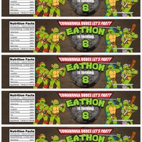 TMNT Invitation, Teenage Mutant Ninja Turtles Invitation, TMNT Birthday ...