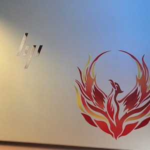 Decal Sticker Phoenix Rising From the Fire Flamed Fantasy Easy Rider ...