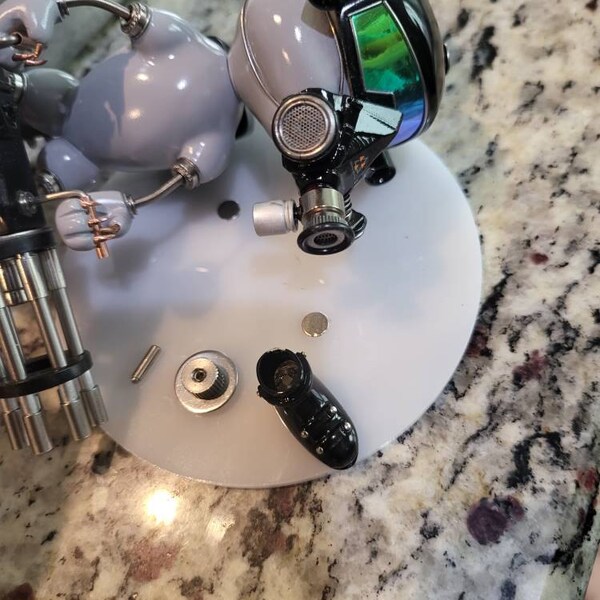 Mechanical Rabbit Warrior 3D Robot Creature Animals Handmade Sculpture ...