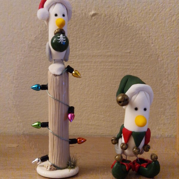 10 Different Christmas Seagull Figurine Designs - Etsy