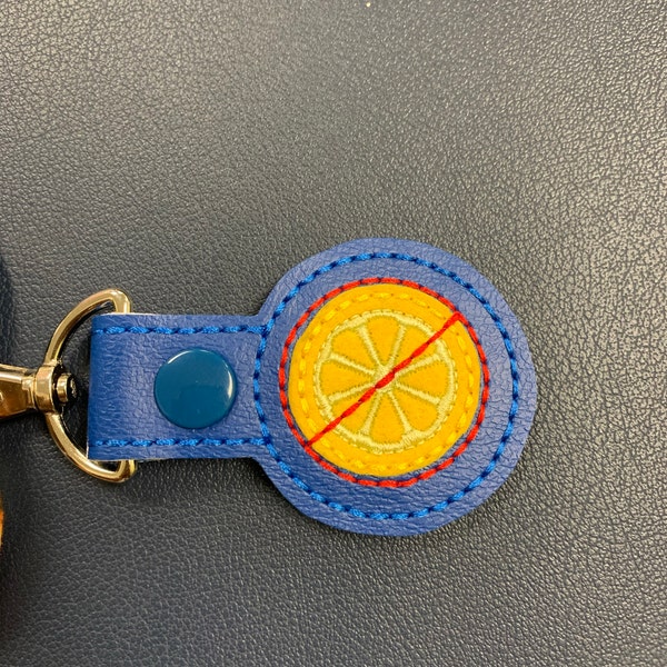 DUAL Allergy Awareness Snap-on Key Chains / Bag Tag - Etsy