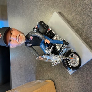Custom Bobblehead on Motorcycle, Custom Racing Motorcycle Bobblehead ...