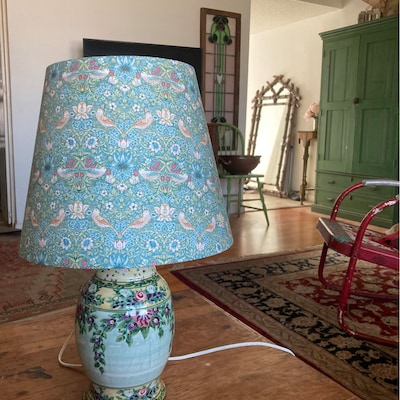 William Morris Coral Mallow Handmade Lampshade - Etsy