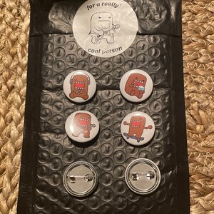 Domo Pins 4 Piece 1 Inch Button Pin Set Comes With - Etsy